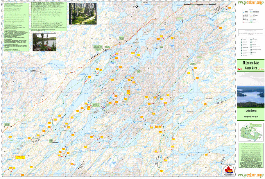 Mclennan Lake Canoe Area Map – classicoutdoors