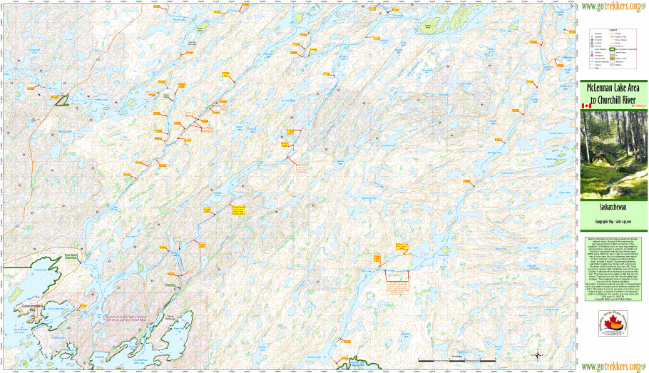 Mclennan Lake Area to Churchill River Map – classicoutdoors